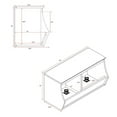 Prepac Monterey Stackable 2-Bin Storage Cubby, White - Walmart.com