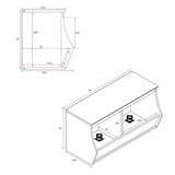 Prepac Monterey Stackable 2-Bin Storage Cubby, White - Walmart.com