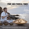 22 Inch 9 Notes D Minor Handpan Drum, 440Hz Steel Healing Drum Complete ...