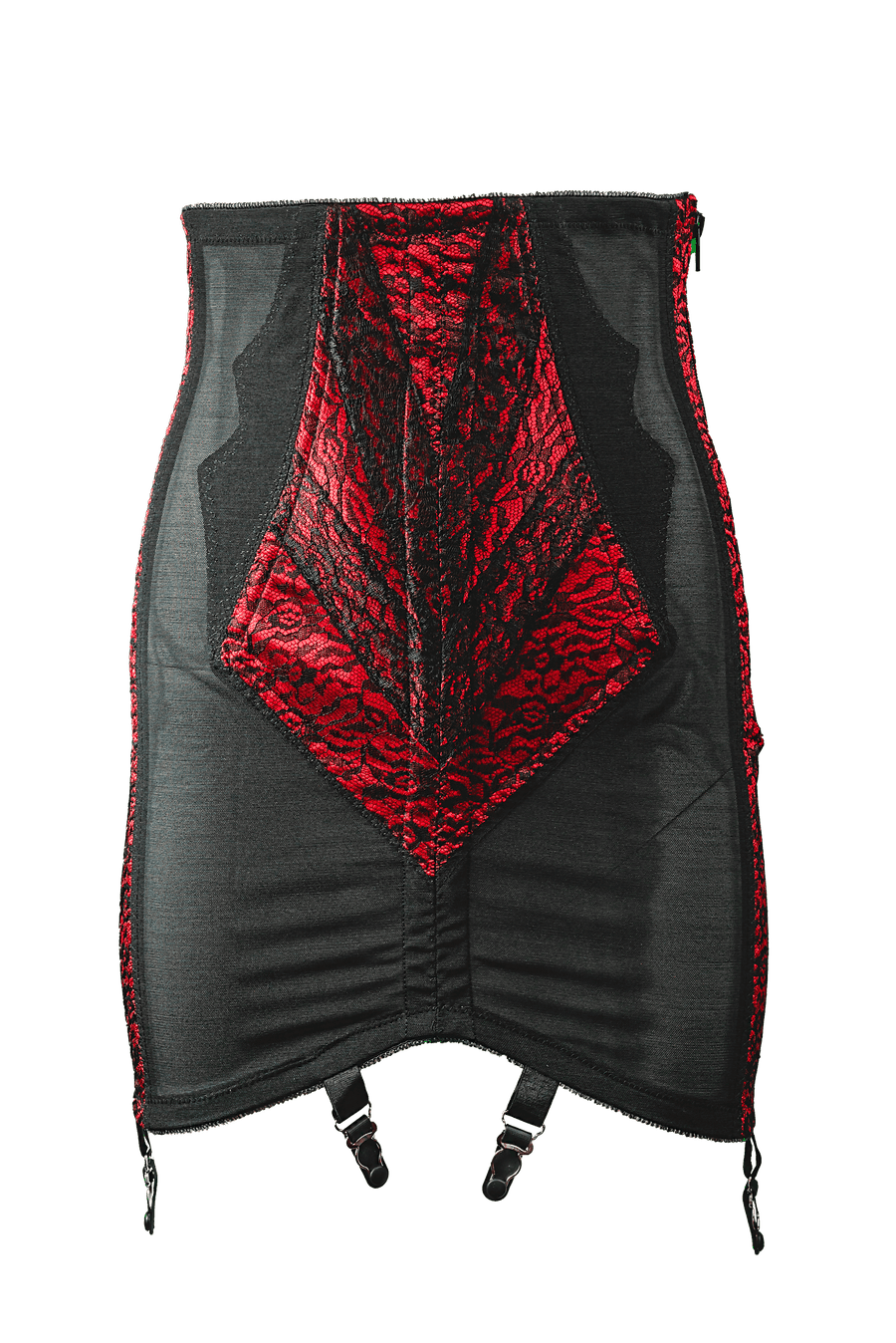 Rago Womens Extra Firm Shaping Open Bottom Girdle, XL32, RedBlack ...