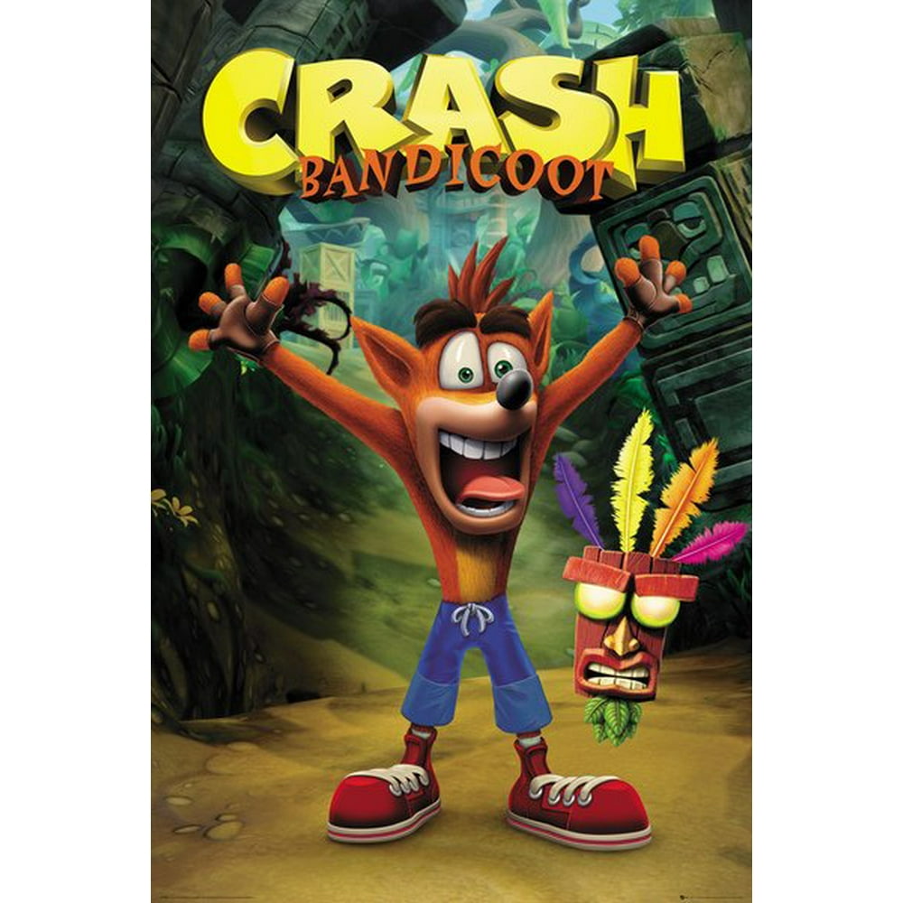 Crash Bandicoot - Gaming Poster / Print (Crash - Victory) (Size: 24" x ...
