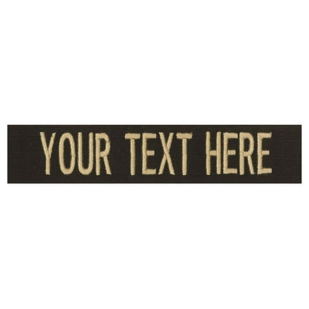 custom Uniform Name Tape 24 Hour Ship, Dark Brown, 35 Inch Sew on ...