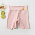 Eltusu Girls Bike Shorts, Running Knee Length Tight Elastic Waist Summer Shorts Pink Size 3-12 T ...