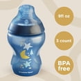 Tommee Tippee Closer to Nature Baby Bottles - 0+ Months, 9 fl oz, 3 ...