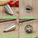 5pcs/set Leaf Piping Icing Nozzles,Stainless Steel Cake Decorating Tips ...