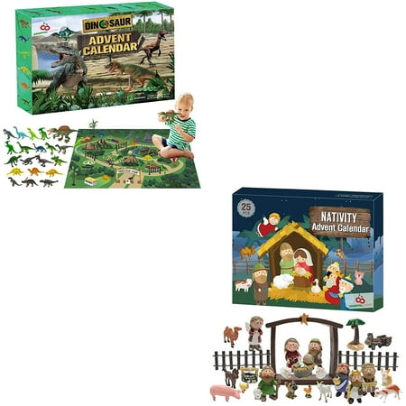 Dinosaur Toys Figure Kit w Play Mat + Advent Calendar 2020-25 Days of ...