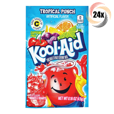 Kool-Aid Black Cherry Soft Drink Mix, Caffeine Free, 48x Packets ...