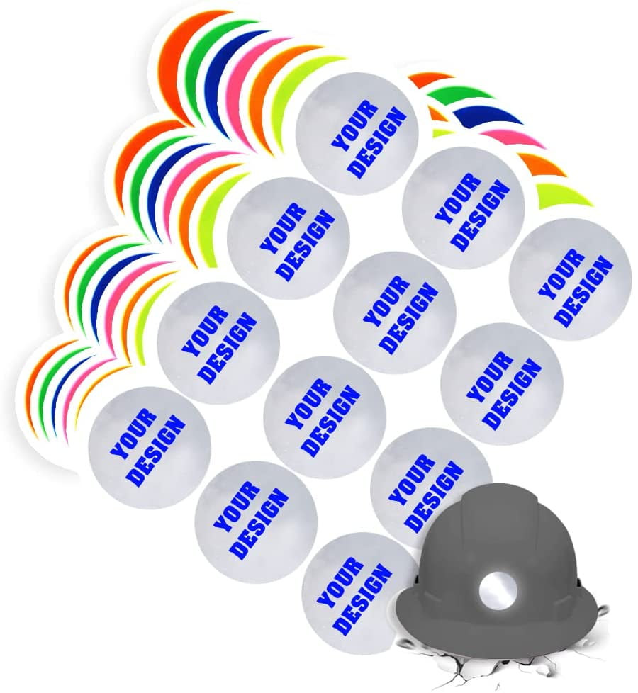 High Visibility Reflective Safety Hard Hat Sticker Customize Logo Hi ...