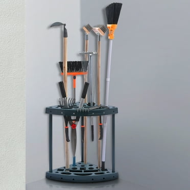 18-Slot Walter Drake Corner Garden Tool Rack - Outdoor Lawn Yard ...