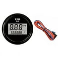 Boat LED Digital Tachometer Engine Hour Meter, Marine Outboard RV RPM ...