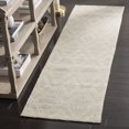 SAFAVIEH Marbella Alicia Geometric Diamonds Wool Runner Rug, Light ...