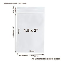 GPI 10” x 13” Heavy Duty Ziplock Bag 2 Mil Clear Resealable Bags with ...