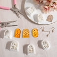 6Pcs 6 Styles Sun Pattern Plastic Clay Pressed Molds Clay Cutters Clay ...