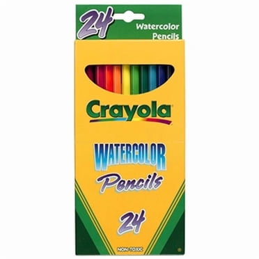Crayola Kids Colored Watercolor Pencil Set, 24 Vibrant Colors, Non ...