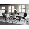 Olio Designs Mia Office Chair, White Shell, Black Fabric - Walmart.com