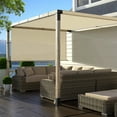 15'x33' Sand Outdoor Sun Shade Panel Universal Pergola Replacement ...