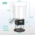 Automatic Fish Feeder for Pond, Briidea Outdoor Pond Feeder with 4L ...