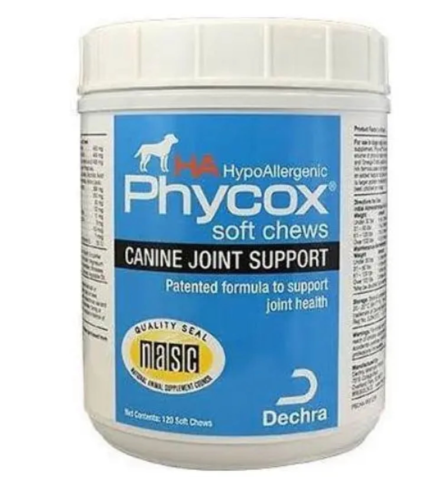 Phycox HA HypoAllergenic Canine Joint Support 120 Soft Chews - Walmart.com
