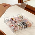 RIHJIN-Acrylic Hair Accessories Organizer for Girls, 8-Compartment ...