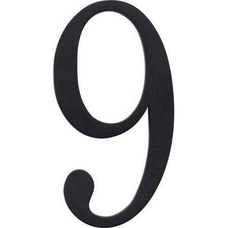 Atlas Homewares TRN9-BL 6-Inch The Traditionalist House Number-9, Matte ...