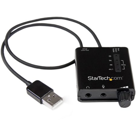 StarTech.com USB Sound Card w/ SPDIF Digital Audio & Stereo Mic ...