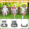 G TALECO GEAR 3-in-1 Toddler Swing Sets for Backyard, Comfy Baby Swing ...