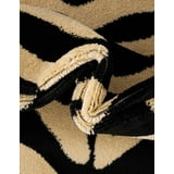 Unique Loom Wildlife Collection Area Rug - Okapi (6' 1" Square Black ...