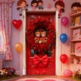Door Curtain for Valentines Day Decorations, 35 x 72 Inch Front Door ...