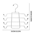 Fasiaou Multi-Layer Folding Hangers - Swivel Hook Space Saving Hanger ...