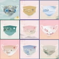 XIRQI 50Pcs Face Mask,Unique Chinese-Style Lotus Flower Print N95 Mask ...