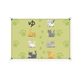 Cute Cat Sun Shade Sail 6.5'X10' Cat Paw Print Animal Japanese Style ...
