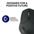 Logitech M720 Ergonomic Triathlon Multi-Computer Wireless USB Mouse ...