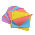100Pcs Square Origami Paper Double Sided Coloured DIY Folded Papercraft ...