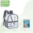 Clear Stadium Backpack 12x6x12 Mini Small Clear Bag Stadium Approved ...