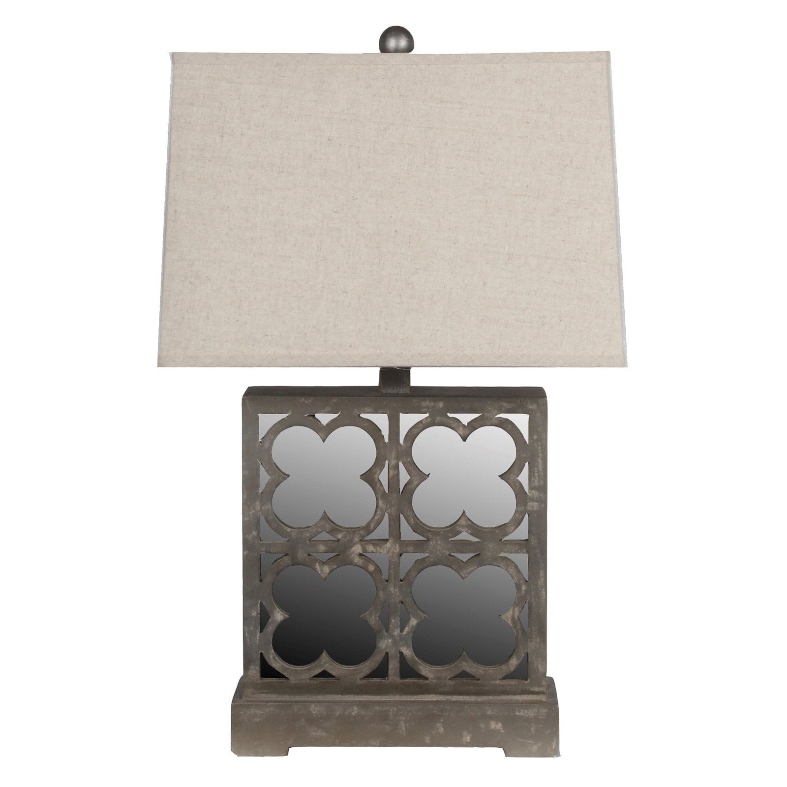 Privilege International Inc. 72053 Wooden Mirrored Table Lamp - Walmart.com
