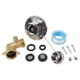 304 Stainless Steel RV Water Inlet with 90° Hose Elbow, Brass Quick ...