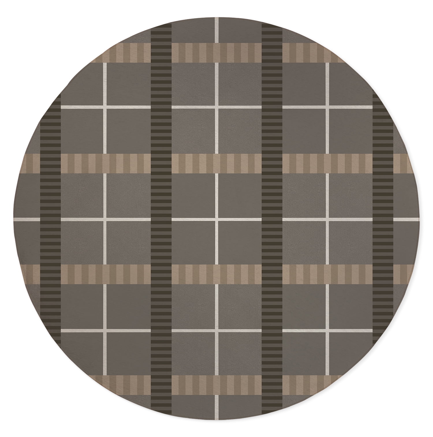 GRIDDY BROWN Kitchen Mat By Kavka Designs - Walmart.com