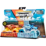Monster Jam, Fire & Ice 2 Pack, Max D vs. Monster Mutt Dalmatian ...