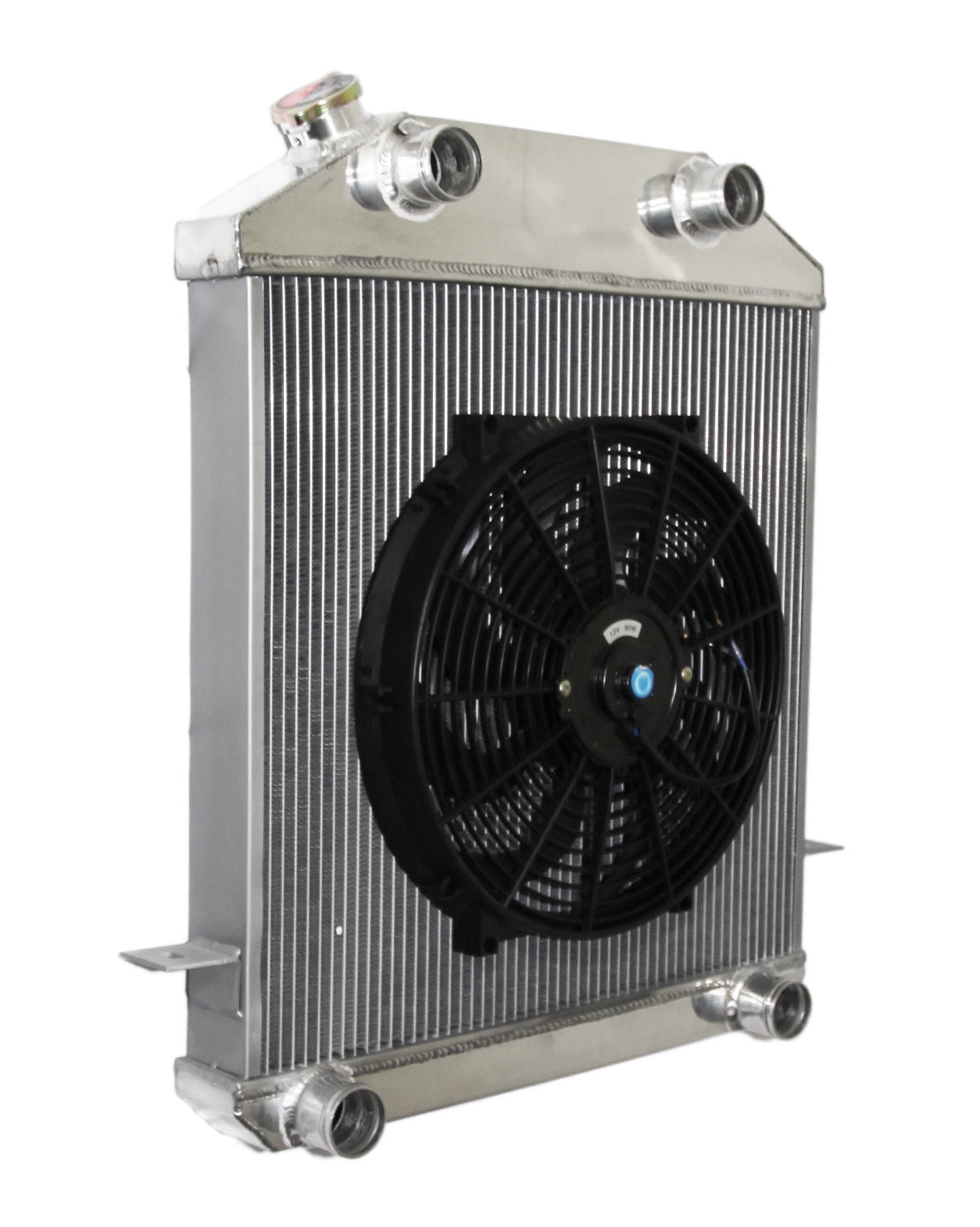 3 Core Performance RADIATOR+14" Fan for 39-41 Flathead L-Head V8 Y ...