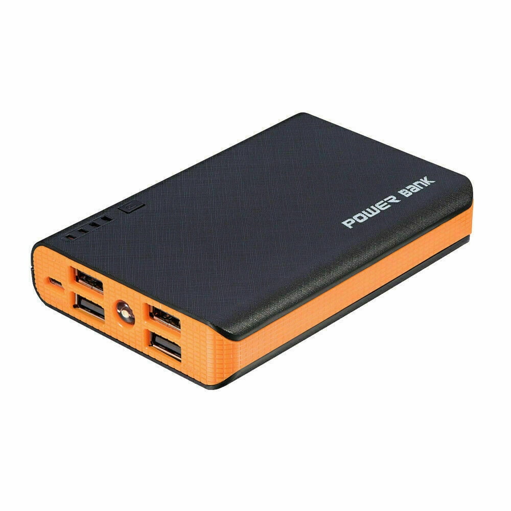 Power Bank 4USB Portable External Battery Backup Fast Charger 10000mAh ...