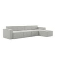 BizChair Luxury Modular 5 Piece Sectional Sofa, Cream - Walmart.com