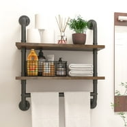Costway Hanging Storage Shelf Round Circular Wall-Mounted 4-Tier Rack ...
