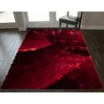 Red Deep Red Lipstick Red Bright Red Two Tone Color Shaggy Shag Area ...