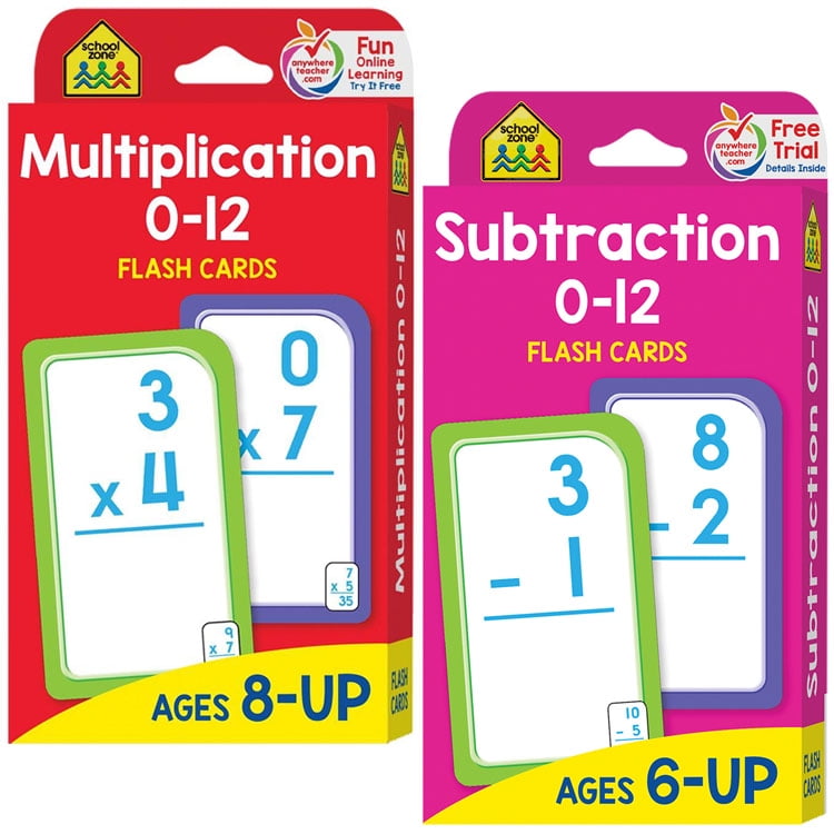 Flash Card Set: Flash Card: Multiplication 0 -12: Flashcards (Other ...