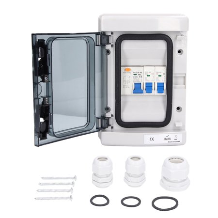 2 Way Distribution Box, 230V Electrical Box RCD 63A 1P+N Easy To ...