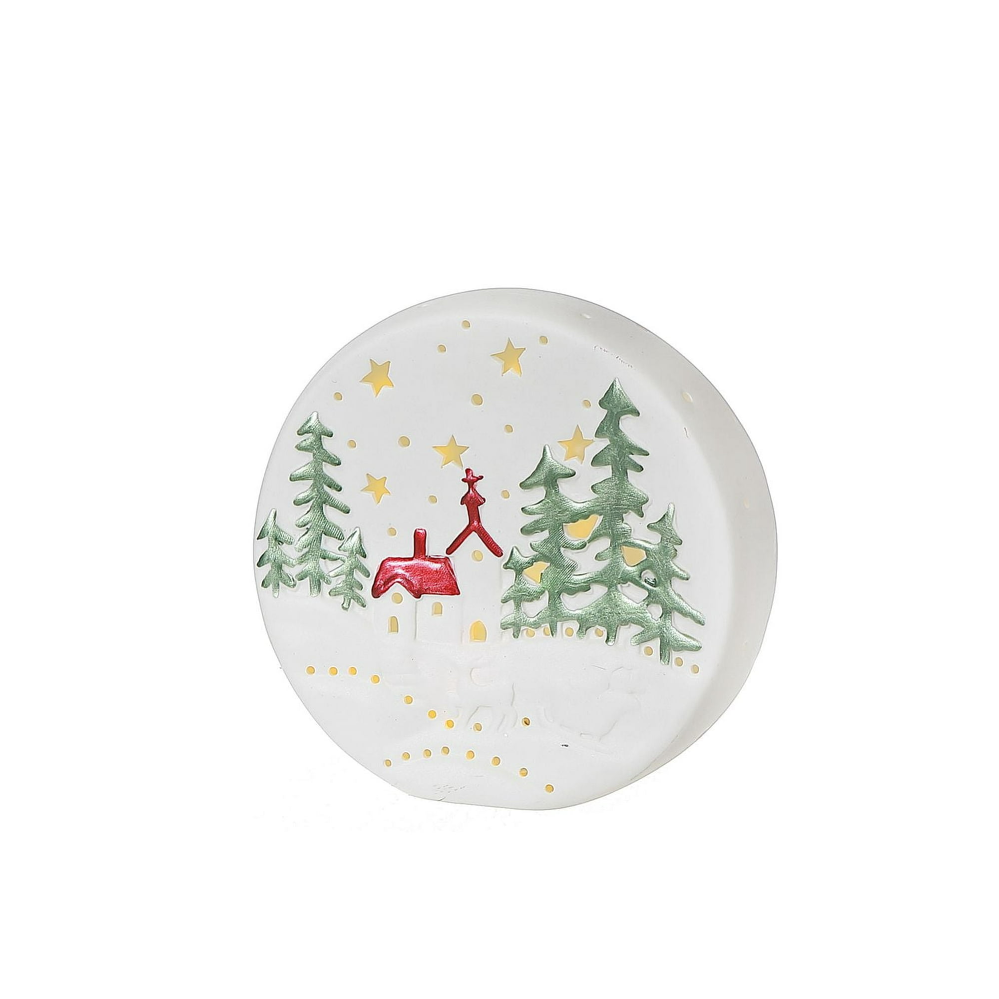 Click here for Ih Casadécor Led Round Ceramic Scenic Decor Small... prices