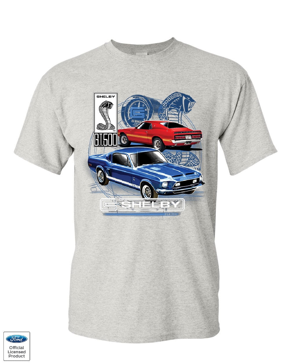 Tee Hunt Ford Mustang Shelby GT500 T-Shirt American Classic Shelby ...