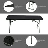 HONGGE 6ft Portable Foldable Table for Indoor Outdoor Events, Camping ...