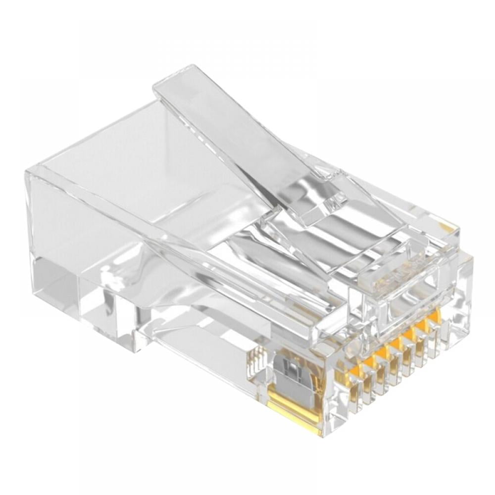 50pcs Cat6 RJ45 Ends,Cable Creation 100-PACK Cat6 Connector,Cat6/Cat5e ...