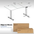 VIVO Electric Adjustable Height Office Sit Stand Up Desk, 63” x 32” 3 ...